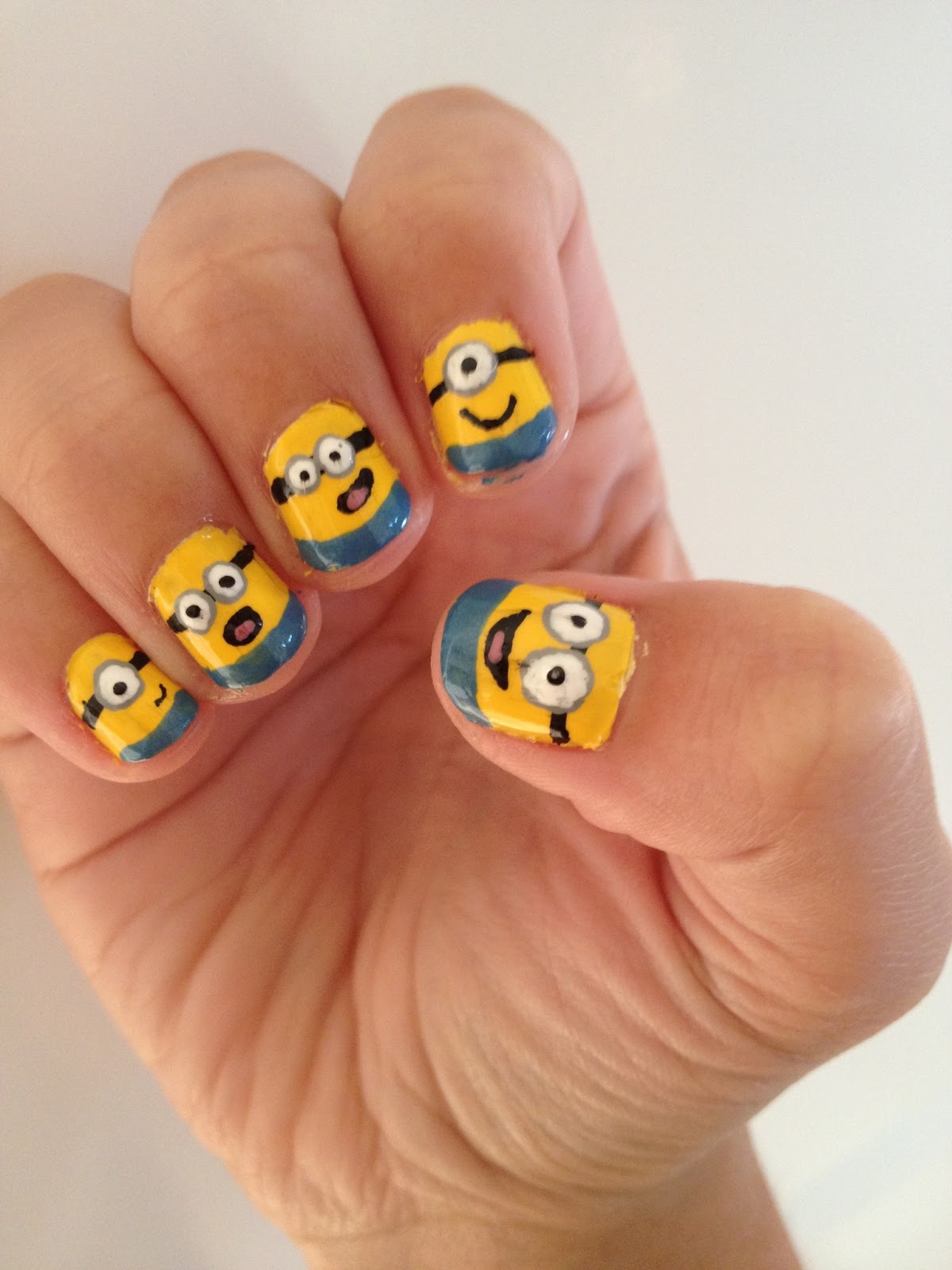NAILed it.: Despicable Me Minion Nails!